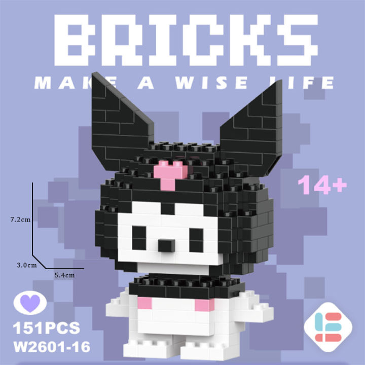 Cute Cartoon Building Blocks Disney Series Sanrio Building Block Toys ...