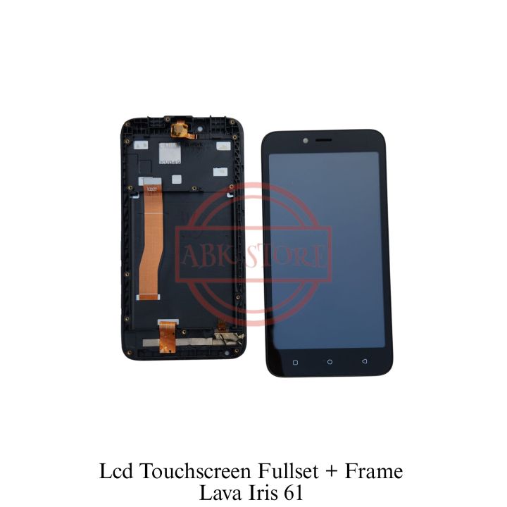 LCD TOUCHSCREEN LAVA IRIS 61 ORIGINAL FULLSET + FRAME | Lazada Indonesia
