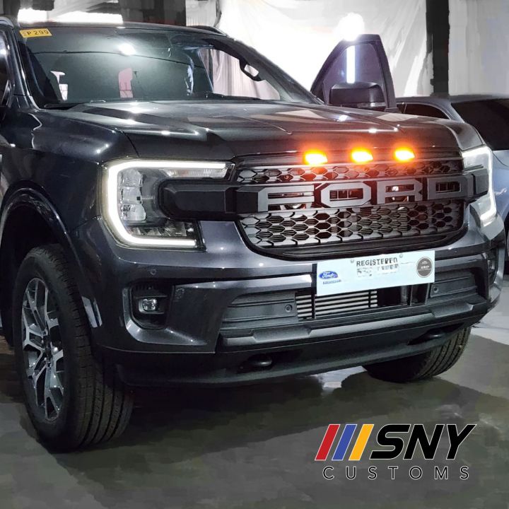 Ford Ranger and Everest Raptor Radiator Grille with DRL Led New 2023 ...