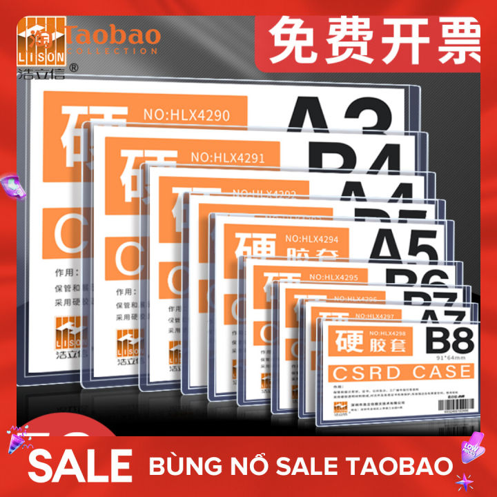 Ốp Silicon Cứng A4 Xiben Ốp Cứng Giấy Phép Kinh Doanh A3 Trong Suốt