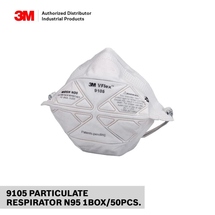 3M 9105 VFLEX Particulate Respirator 50pcs/box | Lazada PH