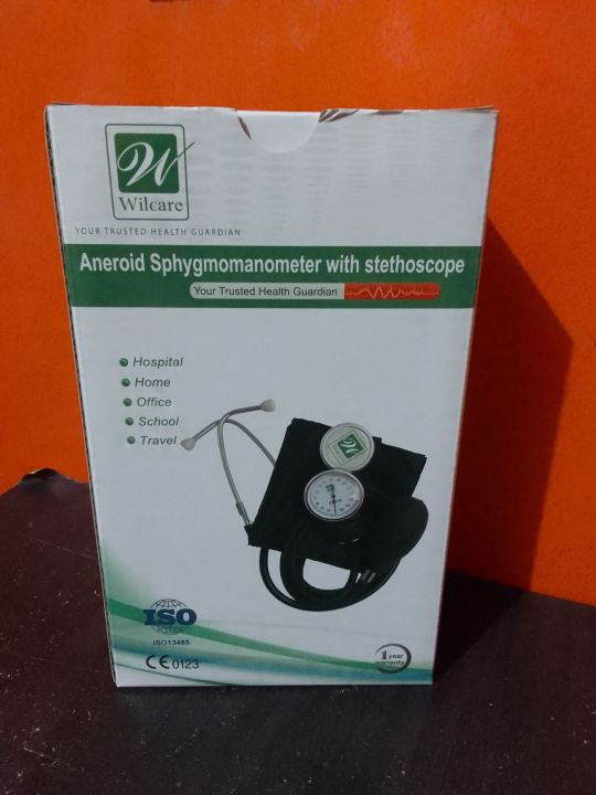 Aneroid sphygmomanometer with stethoscope (wilcare) | Lazada PH