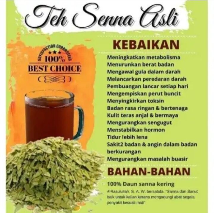 100 Uncang Teh Senna LOSS WEIGHT + DETOX KURUS🔥BORONG🔥/DAUN senna ...