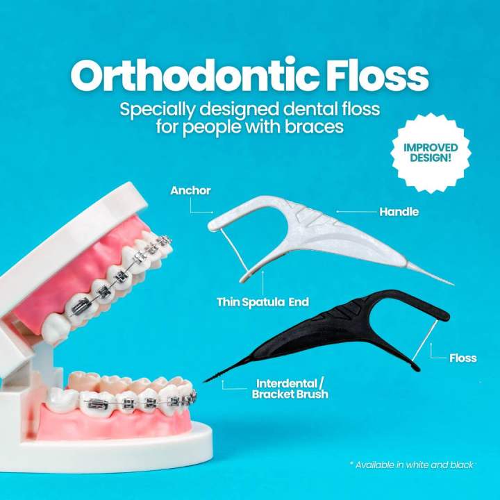 [Improved Design] Dental Floss for Braces - Orthodontic Floss | Lazada PH