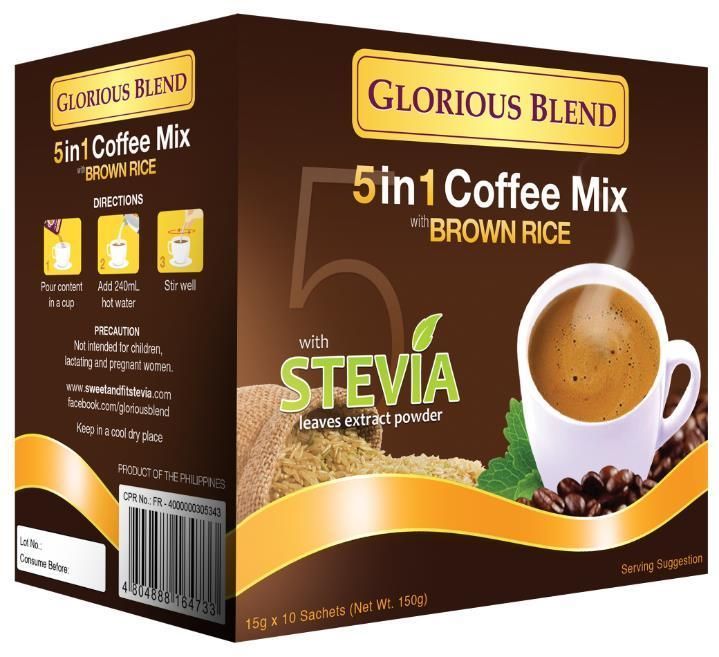 Glorious Blend 5-in-1 Brownrice Coffee 15g x 10s (Box of 2) | Lazada PH