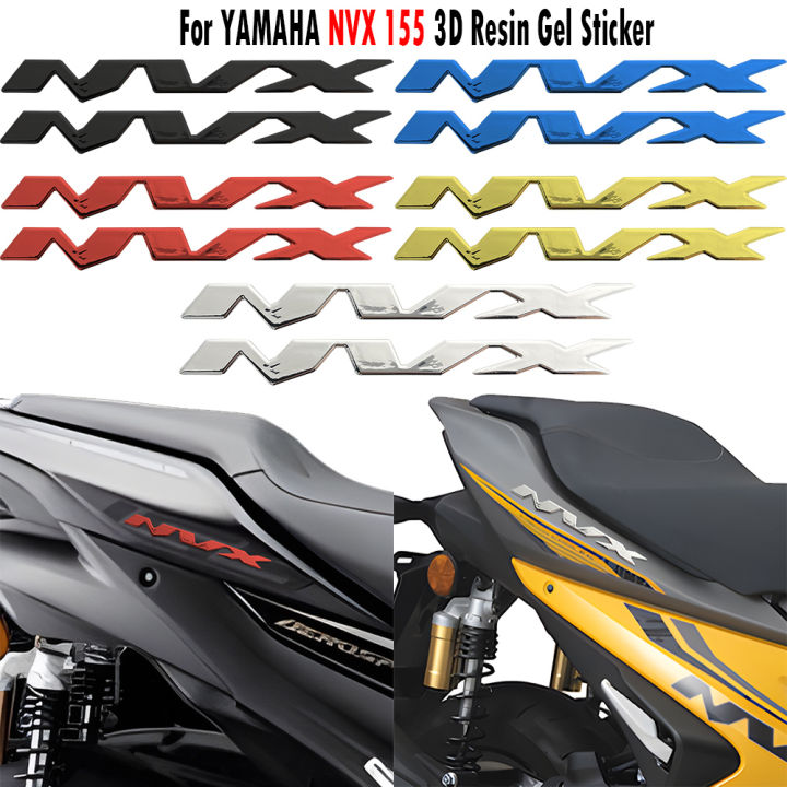 Cho Yamaha NVX 155 Logo biểu tượng 3D nhựa Gel miếng dán trang trí xe ...