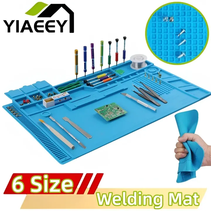 Welding Mat Heat Insulation Working Pad Silicone Soldering Mat ...