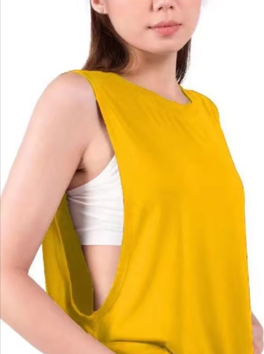 6pcs Assorted Color Muscles Tee Sando With Printed Logo For Women ...