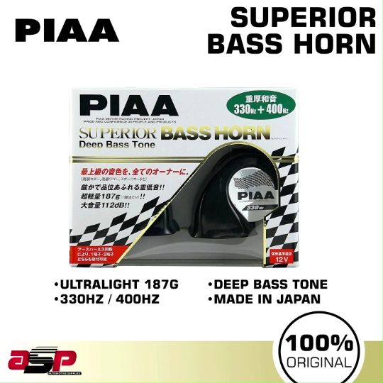 100% ORIGINAL PIAA Superior Bass Horn (Deep Bass Horn) 330Hz / 400Hz ...