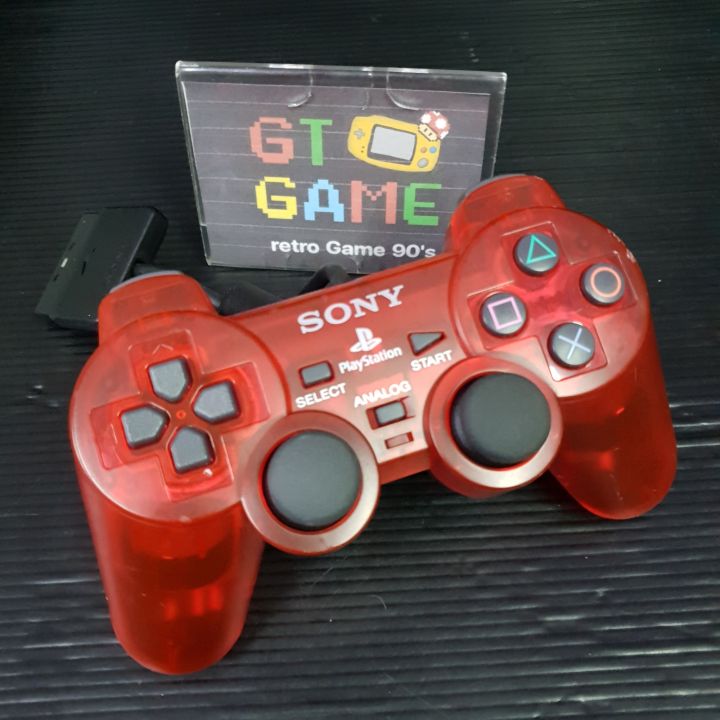 จอบแท้ PS2 Controller Limited ( Clear Red ) 🎮 | Lazada.co.th