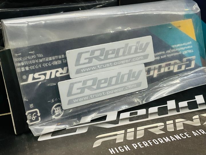 Logo Greddy แท้ GREDDY TRUST POWER แบบเพลท ชุด2ชิ้น แบบเพลท มีมิติ สวย ...