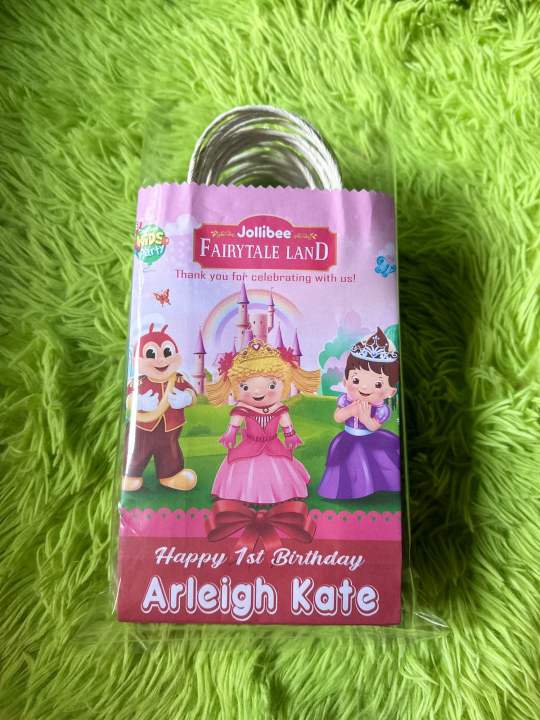 Jollibee Fairytale land lootbag (10pcs) free customize name | Lazada PH