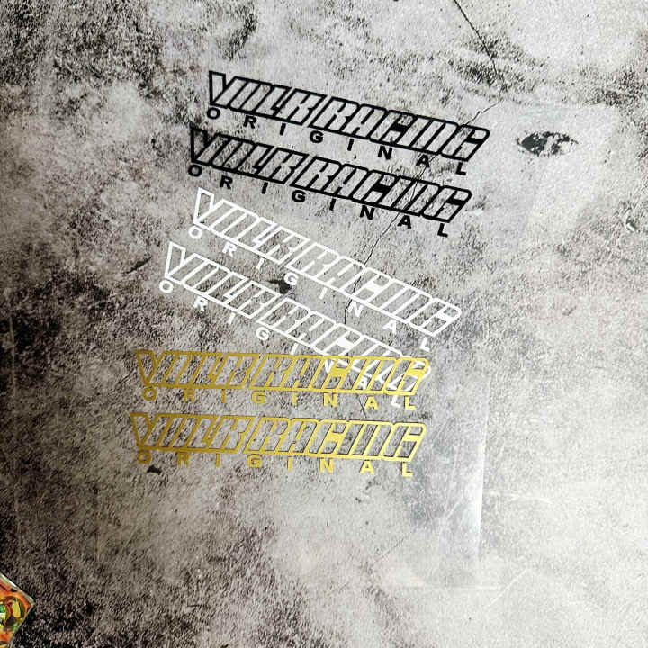 Volk Rays Original Te37 Wheel Hub Volk Sticker Wheel Stickers Tire ...