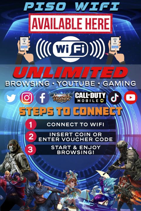 Piso Wifi Tarpaulin for Wifi Vendo | Lazada PH