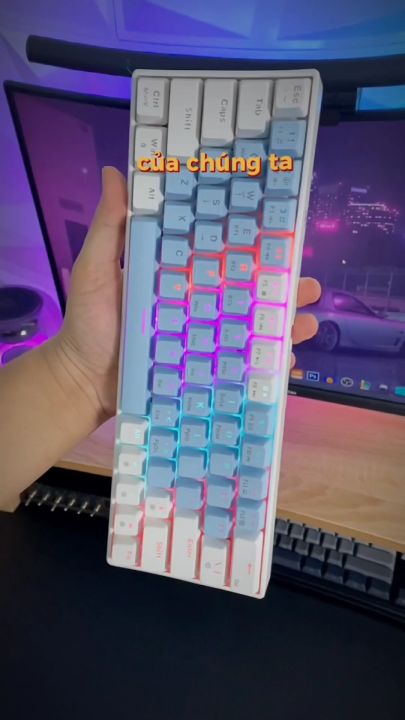 Bàn Phím Cơ Không Dây Bluetooth Atas ZA641 Pro - Có Hotswap - Red ...