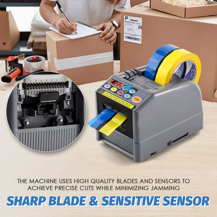 ZCUT-9 60mm Width Automatic Tape Dispenser Efficient Microcomputer ...