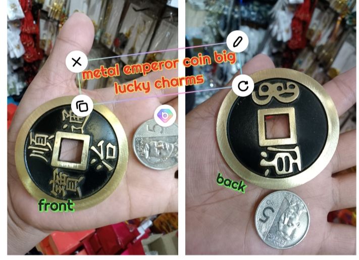 Metal Emperor coin lucky charms,,.sold per piece,.metal coin | Lazada PH