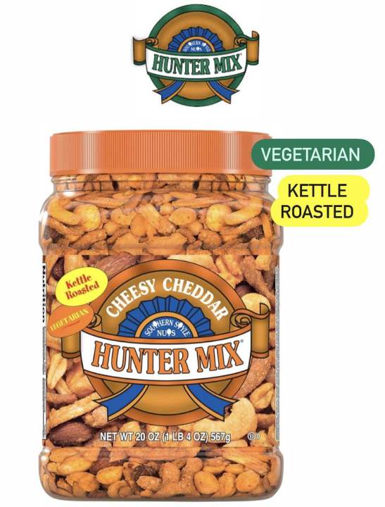 HUNTER MIX Cheesy Cheddar Nuts Snack Southern Style nut mix HUNTER MIX ...