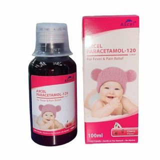 Axcel Paracetamol for infant and children 100ml (120mg/5ml) Cherry ...