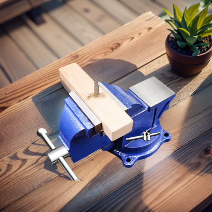 Bench Vice Original Heavy Duty 360° Swivel Base Bench Vise Cast Iron ...