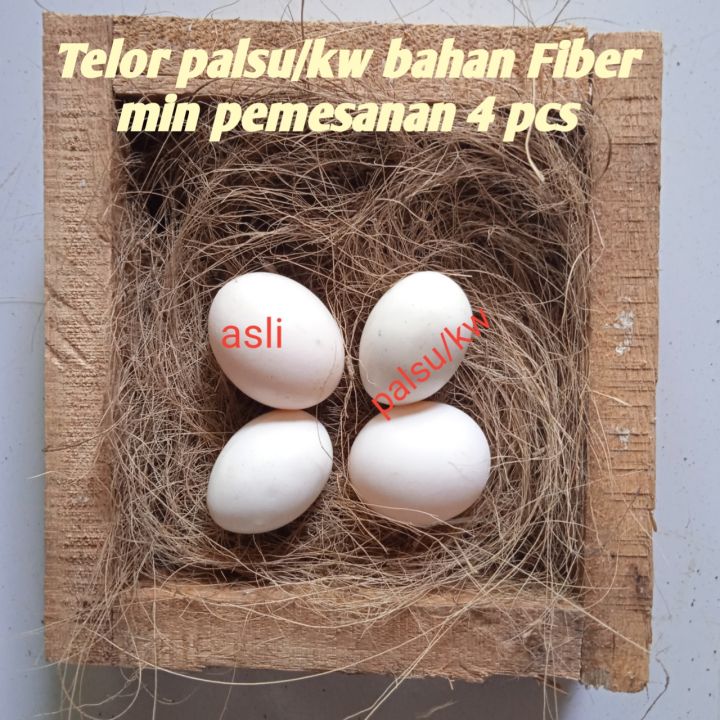 Telur merpati palsu telur burung replika atau KW bahan fiber | Lazada ...