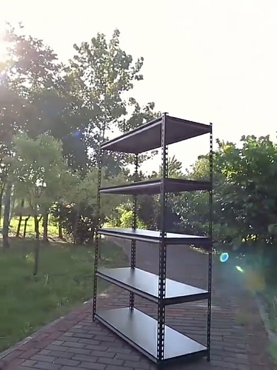 3/4/5 Tier Metal Adjustable Boltless Rack Warehouse Rak Barang Rak ...