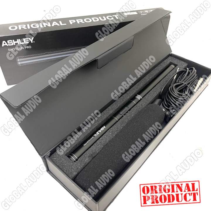 Mic Kabel Condenser Ashley Shotgun Pro Original Microphone Cabel Ashley ...