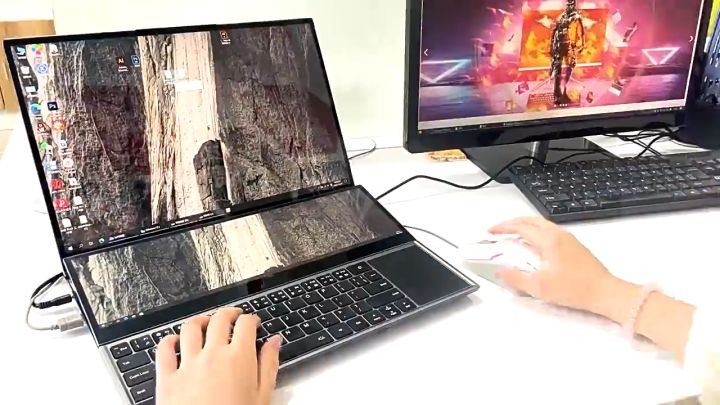 Dual Screen Laptop 16 Inch+14 Inch Touch Screen Intel Xeon W-10885M/i7 ...