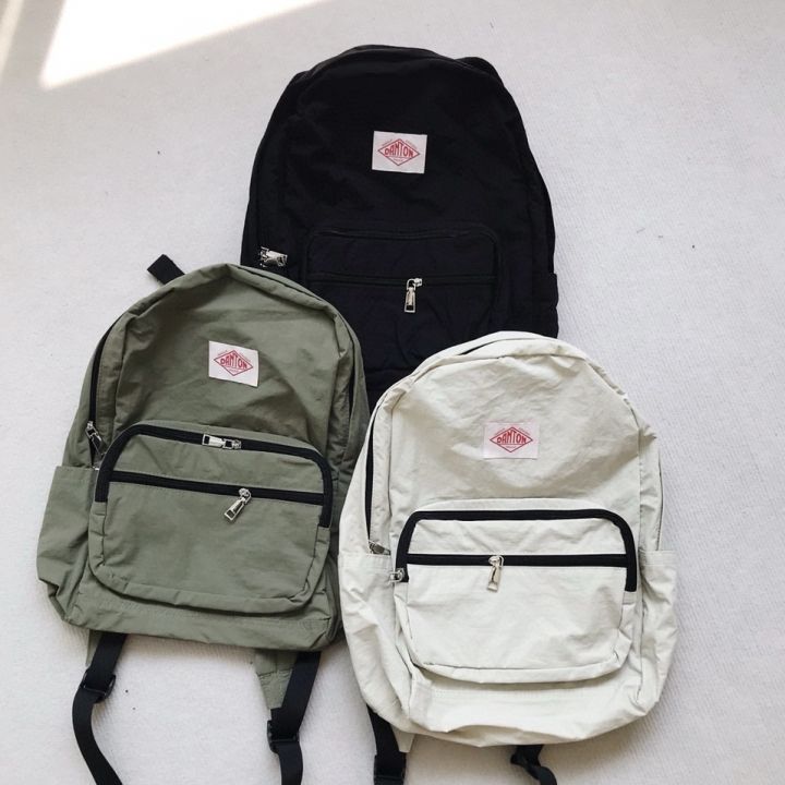 Danton สไตล์ญี่ปุ่นน้ําหนักเบากระเป๋าสะพายคู่สําหรับเยาวชนชายและหญิงผ้าไนลอนฤดูร้อนใหม่มาถึง ...