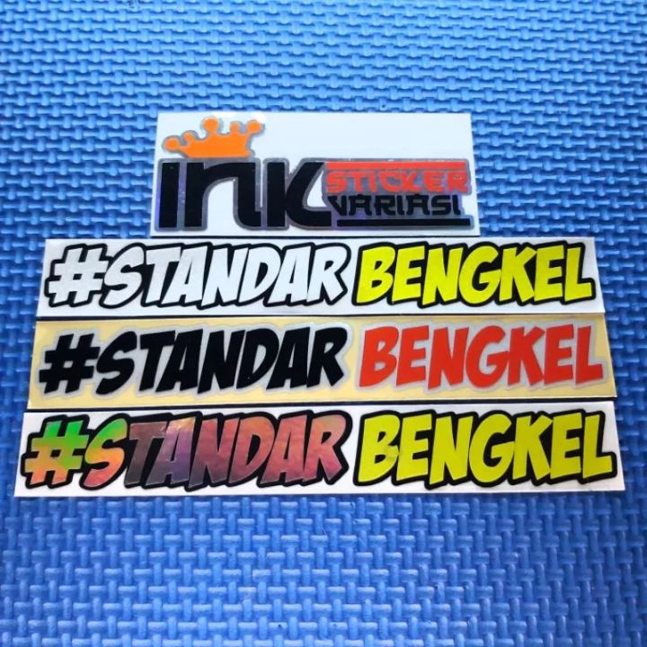 Sticker STANDAR BENGKEL cutting | Lazada Indonesia