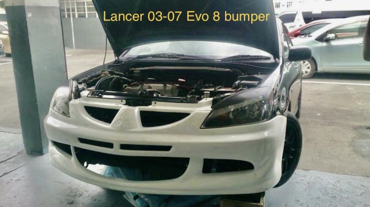 Mitsubishi Lancer CS3 2003-2007 Evo 8 style front bumper Bodykit body ...