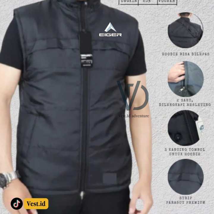 Rompi parasut Eiger/Rompi outdoor/rompi ojol/rompi komunitas/Rompi ...