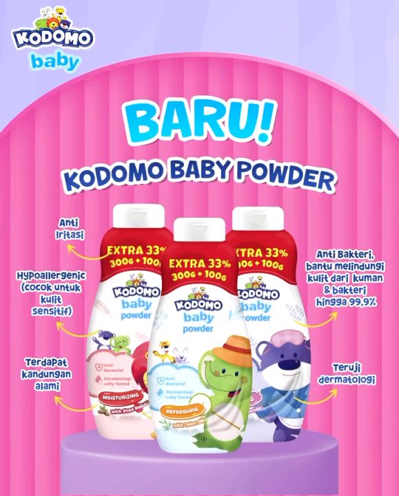 KODOMO Baby Powder Bedak Bayi Botol | Bedak Wangi Bayi | Calming ...