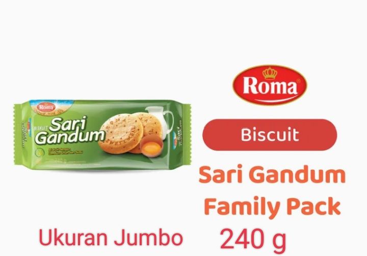 Roma sari gandum 240 gram variant jumbo 240 gram | Lazada Indonesia