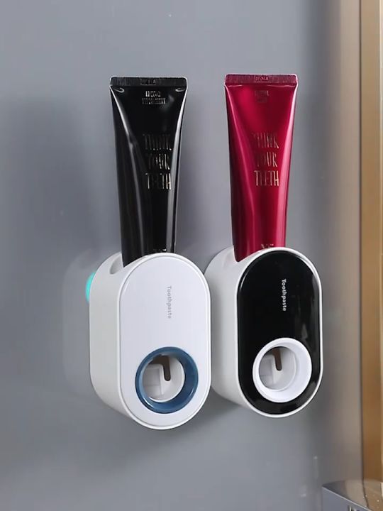 Automatic Toothpaste Dispenser Toothpaste Press Squeezer Wall Mounted ...