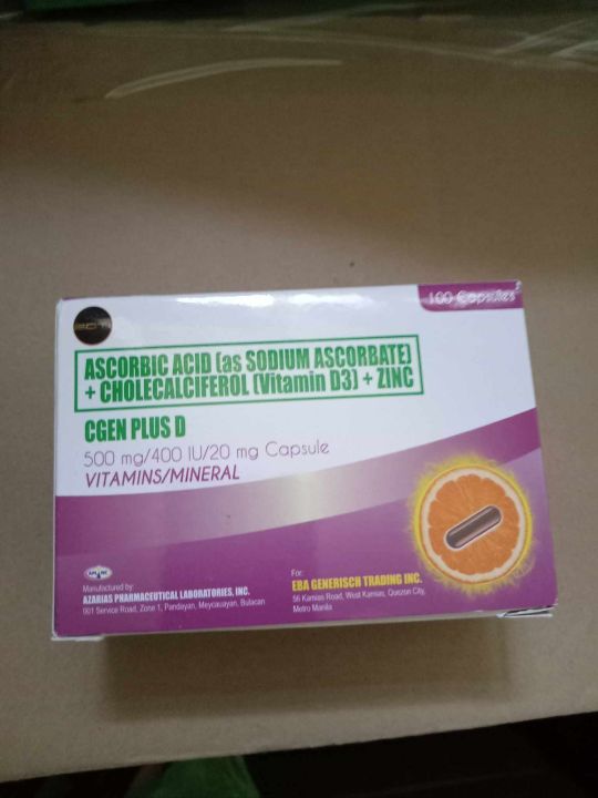 CGEN PLUS D (ASCORBIC ACID as SODIUM ASCORBATE CHOLECALCIFEROL VITAMIN ...