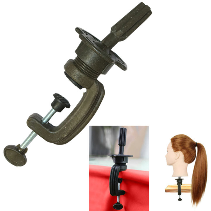 Long Hair Training Head Model Hairdressing Clamp Stand Dummy Practice ...