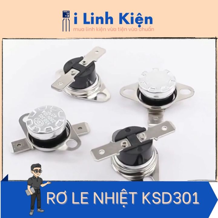 Rơ le nhiệt KSD301 165 độ 10A 250V thường đóng chất lượng tốt | Lazada.vn