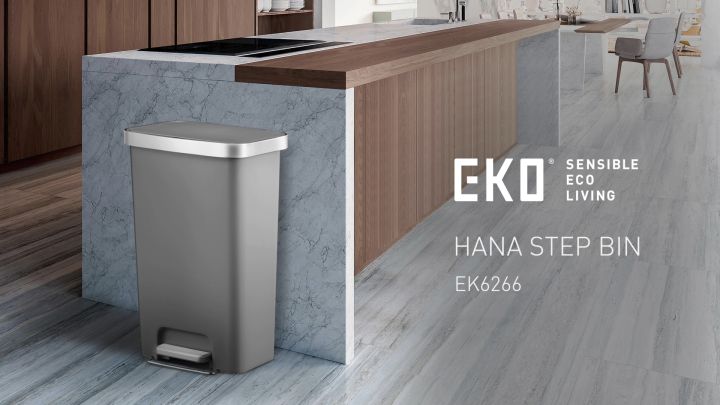 EKO Dustbin | HANA | EK6266 | Dustbin | Trash Bin | Waste Bin | Plastic | Step Pedal Bin | Soft ...