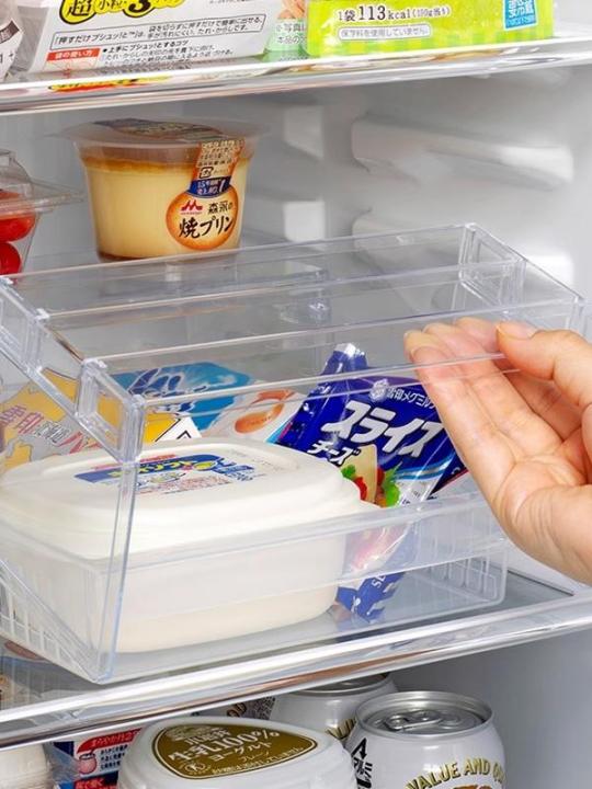 Four-Door Refrigerator Shelves Freezer Storage Rack Kitchen Organizer Plastic No-Drill ...