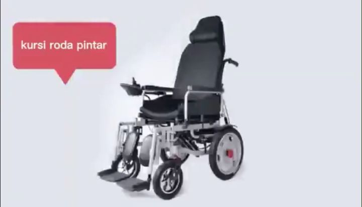 Kursi roda listrik cerdas sepenuhnya otomatis Lipat Rebahan Full ...
