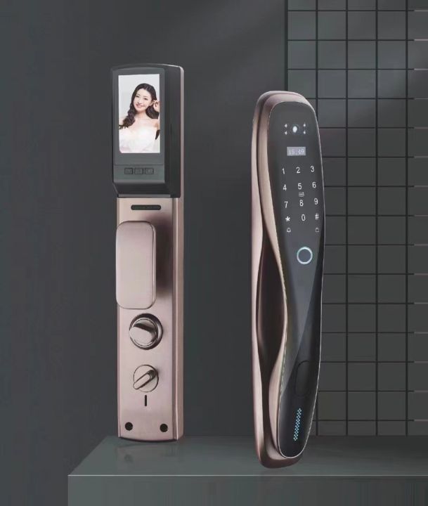 Peephole camera Pushpull Automatic smart door lock Usmart go app ...