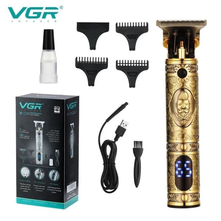 ORIGINAL VGR V-228 Steel Cordless Clipper Professional Hair Trimmer ...