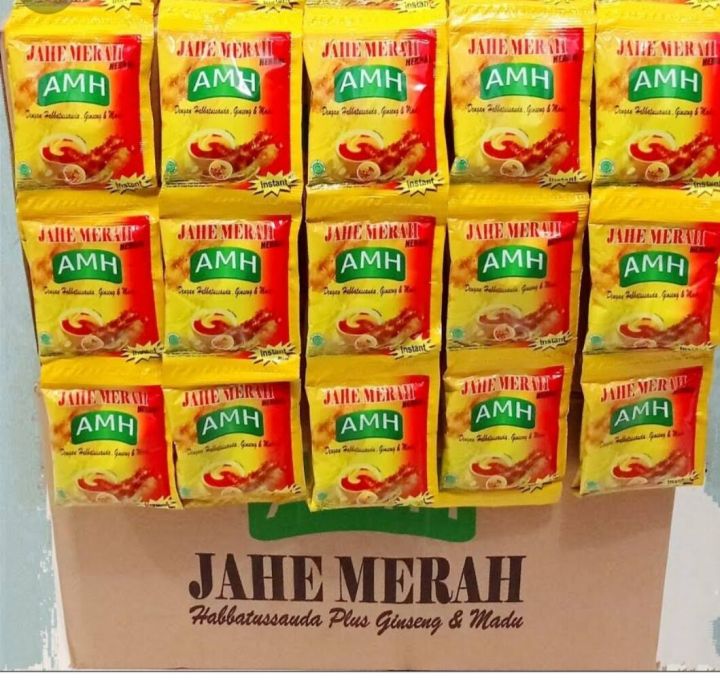 AMH jahe merah minuman herbal sachet isi 12 | Lazada Indonesia