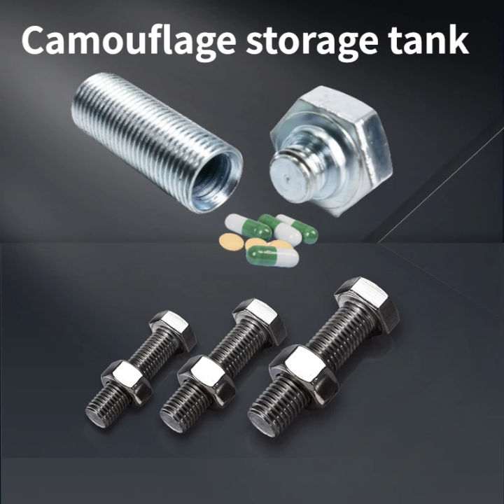 Metal Screw Bolt Storage Cash Money Hide Stash Safe Diversion Container ...