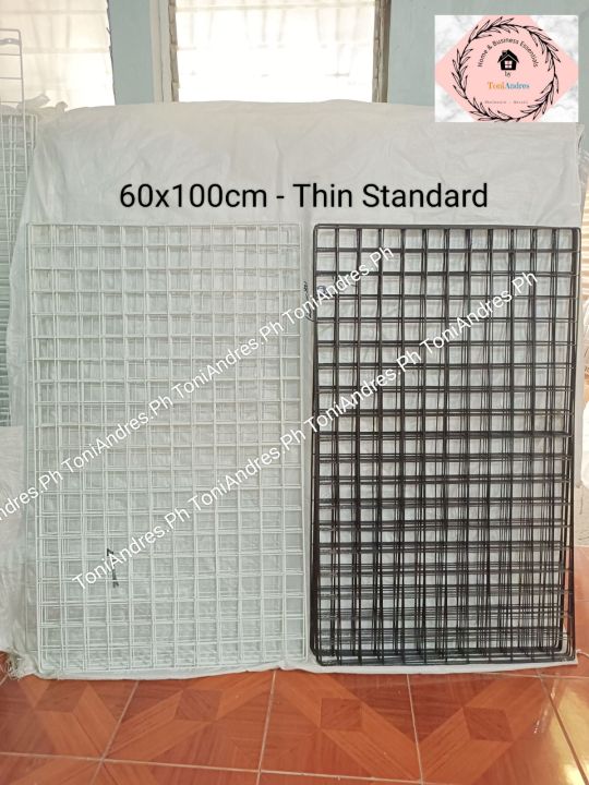 (60x100cm) Thin Wall Mount Screen Wire Mesh Grid Panel Wall Decoration ...
