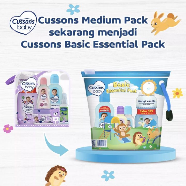 Cussons Baby Basic Essential Pack | Paket Perlengkapan Mandi Bayi By Cussons Baby | Lazada Indonesia