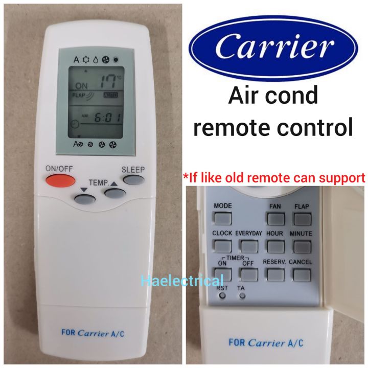 carrier air cond remote control | Lazada