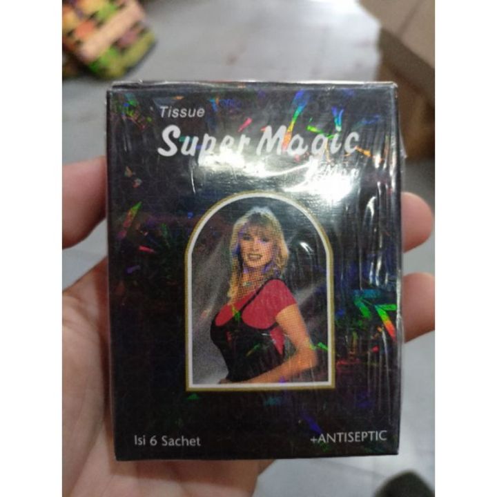 ORIGINAL SUPER MAGIC TISSUE ANTISEPTIC WET TISSUE 6PCS SACHETS | Lazada PH