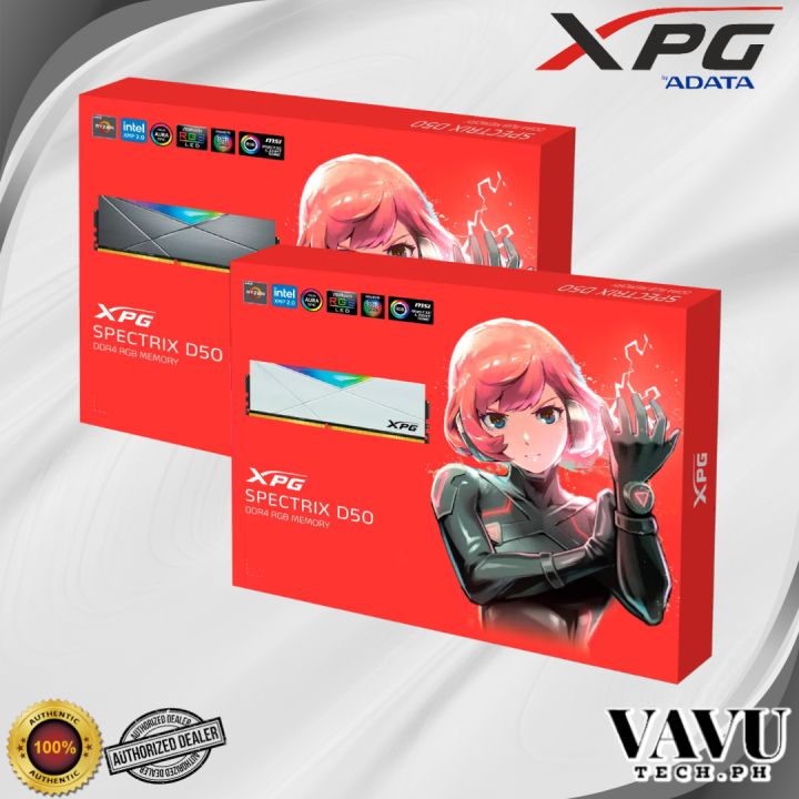 Adata XPG Spectrix D50 RGB 16GBx2 (32GB) 3600mhz DDR4 Gaming Memory ...